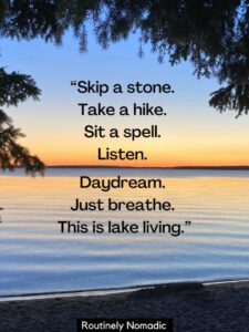 Stunning Lake Quotes: 140 Lake Sayings to Reflect On | Routinely Nomadic