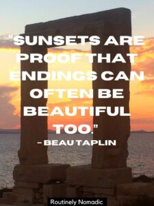 65 Short Sunset Quotes for the End of the Day | Routinely Nomadic