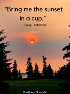 65 Short Sunset Quotes for the End of the Day | Routinely Nomadic