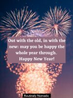 140 Short Happy New Year Wishes for New Beginnings | Routinely Nomadic