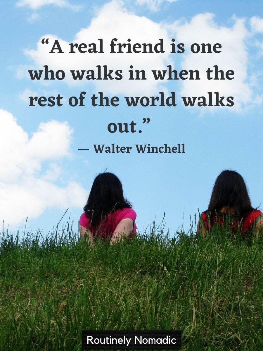 Meaningful Short Friend Quotes for Your Besties | Routinely Nomadic