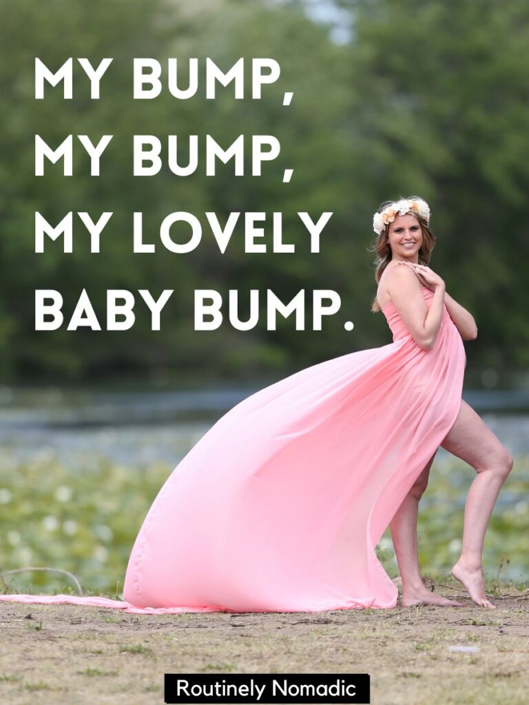 145 Cute Baby Bump Captions For Pregnancy Photos Routinely Shares