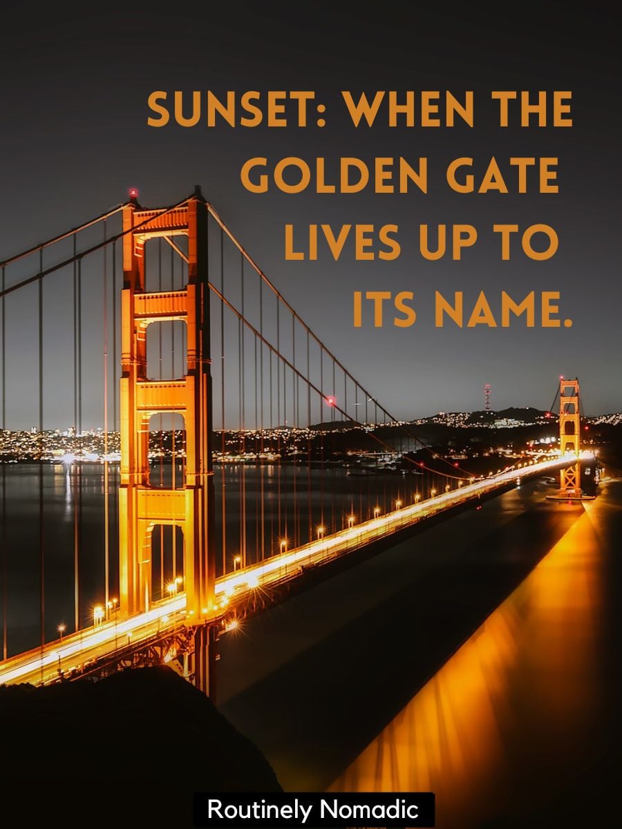 100 Best Golden Gate Bridge Captions | Routinely Nomadic