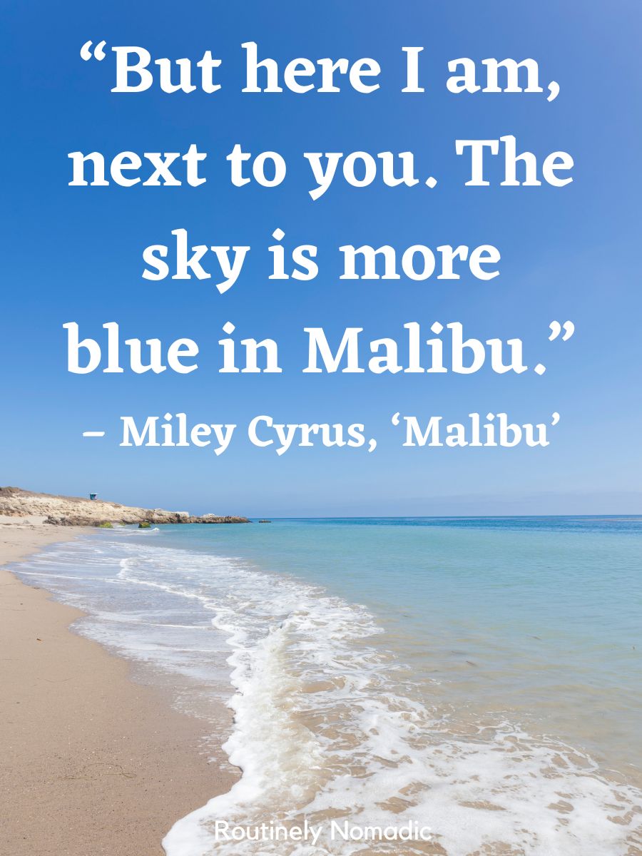 150 Beachy Malibu Captions | Routinely Nomadic