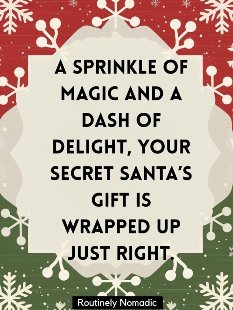 Short, Funny and Cute Secret Santa Messages, Sayings and Captions ...