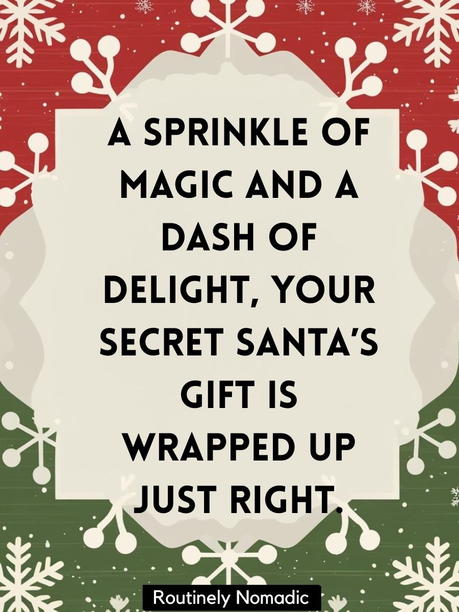 Short, Funny and Cute Secret Santa Messages, Sayings and Captions ...