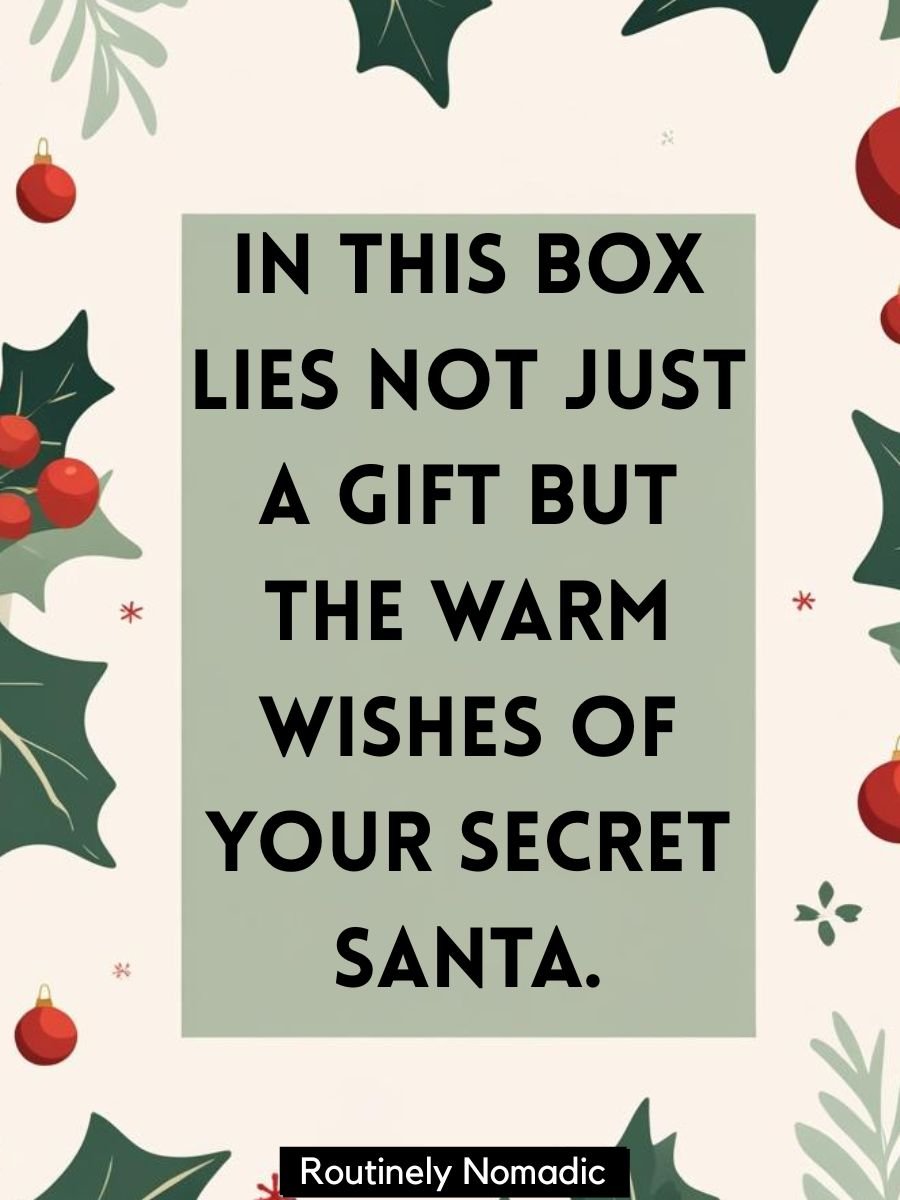 Short, Funny and Cute Secret Santa Messages, Sayings and Captions ...