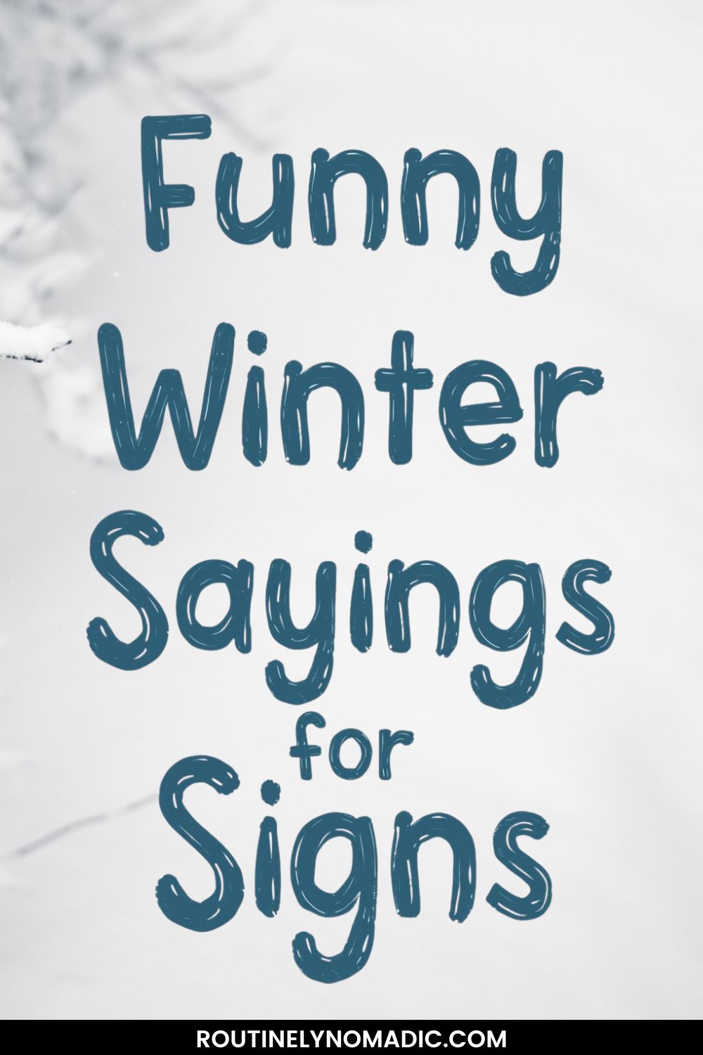 Cute, Short and Funny Winter Sayings for Signs for Cozy Season ...