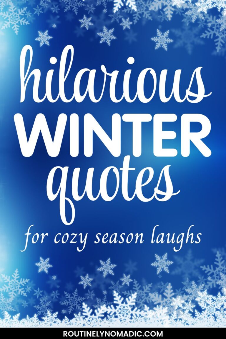 150 Funny Winter Quotes to Laugh Away the Seasonal Blues | Routinely ...