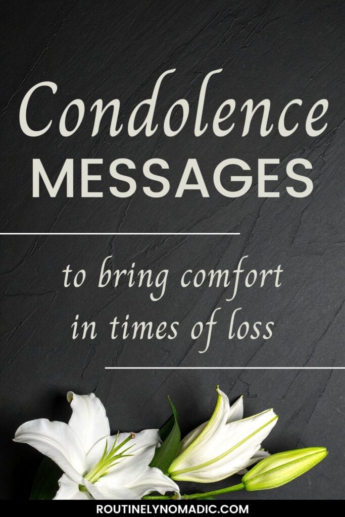 Condolence Messages to Share Your Sympathy for Their Loss | Routinely ...